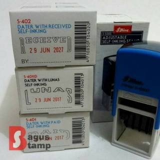 Jual Stempel PAID, LUNAS, RECEIVED dengan Tanggal Shiny S401 S402 S401D ...
