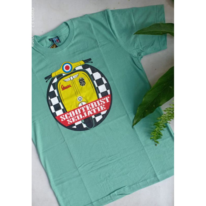 Jual tshirt vespa kaos scooter baju otomotif | Shopee Indonesia