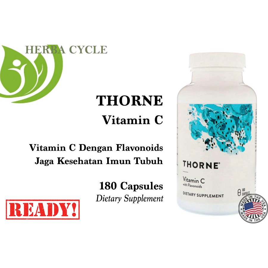 Jual Thorne Vitamin C Flavonoids 180caps Antioksidan Kesehatan Imun ...