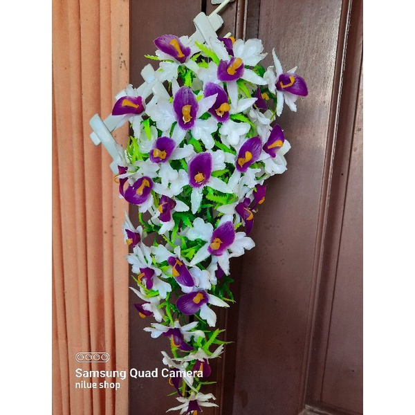 Jual Bunga Rambat Anggrek plastik-hiasan dinding -interior rumah ...