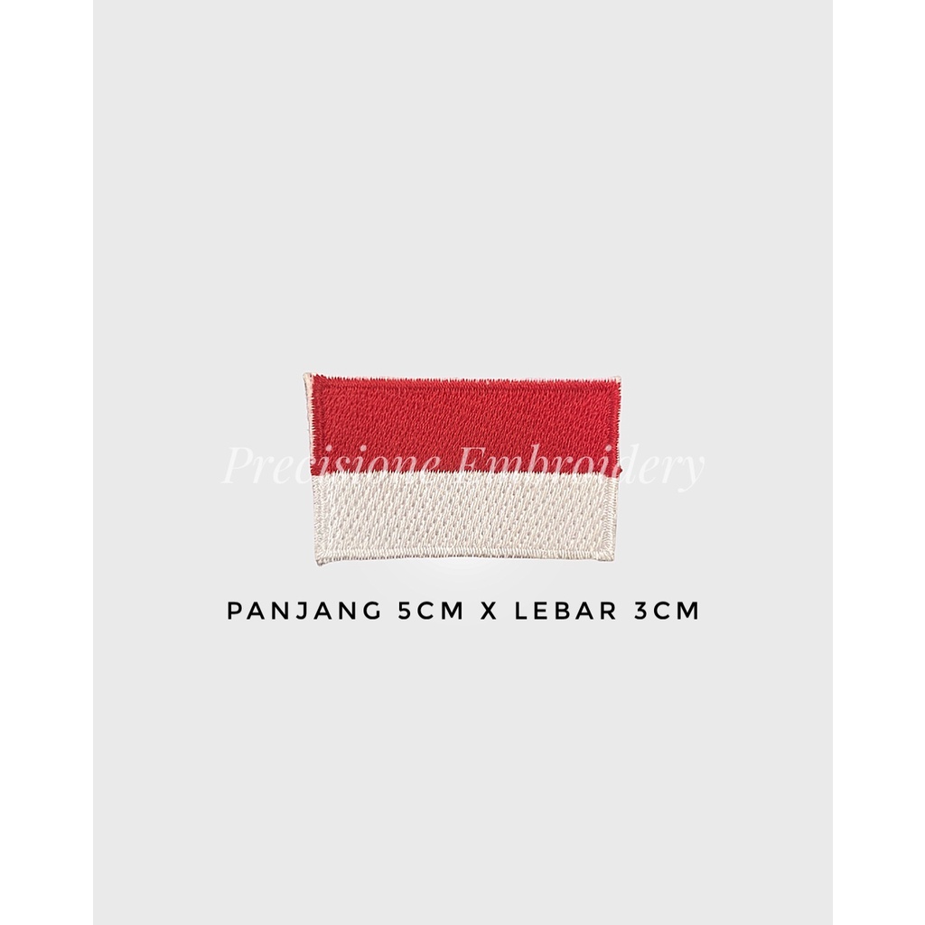 Jual Bordir Logo Badge Bet Bendera Merah Putih Indonesia | Shopee Indonesia