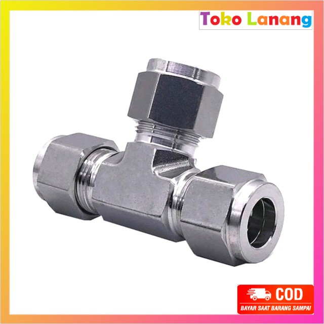 Jual TWL- SS316 UNION TEE 1/4" OD TUBE Instrument Fittings | Shopee ...