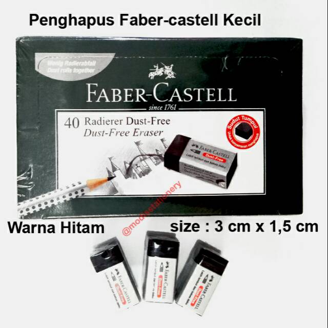 Jual Penghapus faber castell hitam eraser | Shopee Indonesia