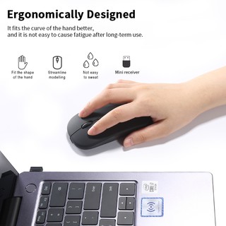 Jual GROTIC Mouse Wireless X1 Silent Rechargeable 2.4Ghz 1600DPI dengan ...