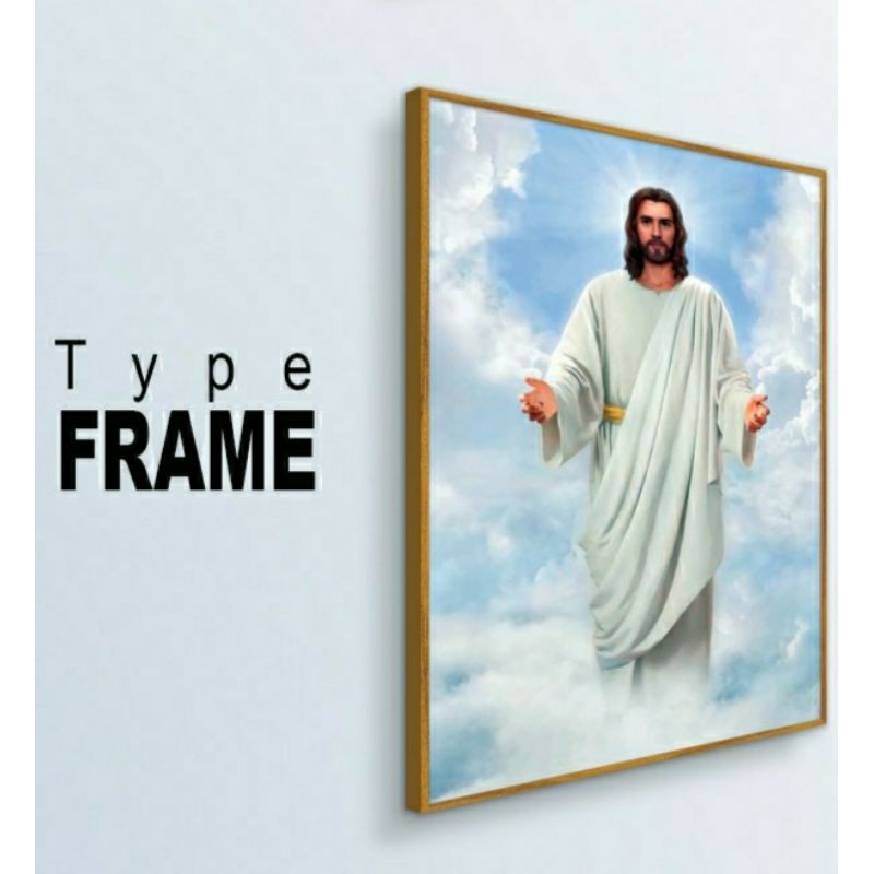 Jual Hiasan dinding Rohani Kristen Katolik gambar/lukisan Tuhan Yesus ...