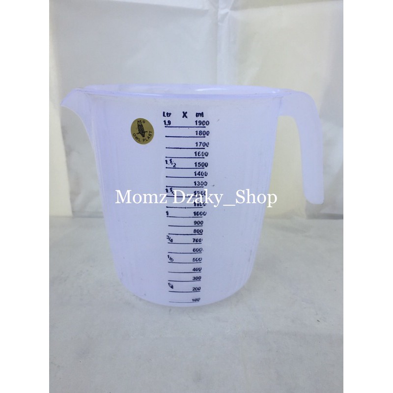 Jual Gelas takar plastik uk 2 liter/Gelas ukur/Gelas ukur cairan/bahan ...