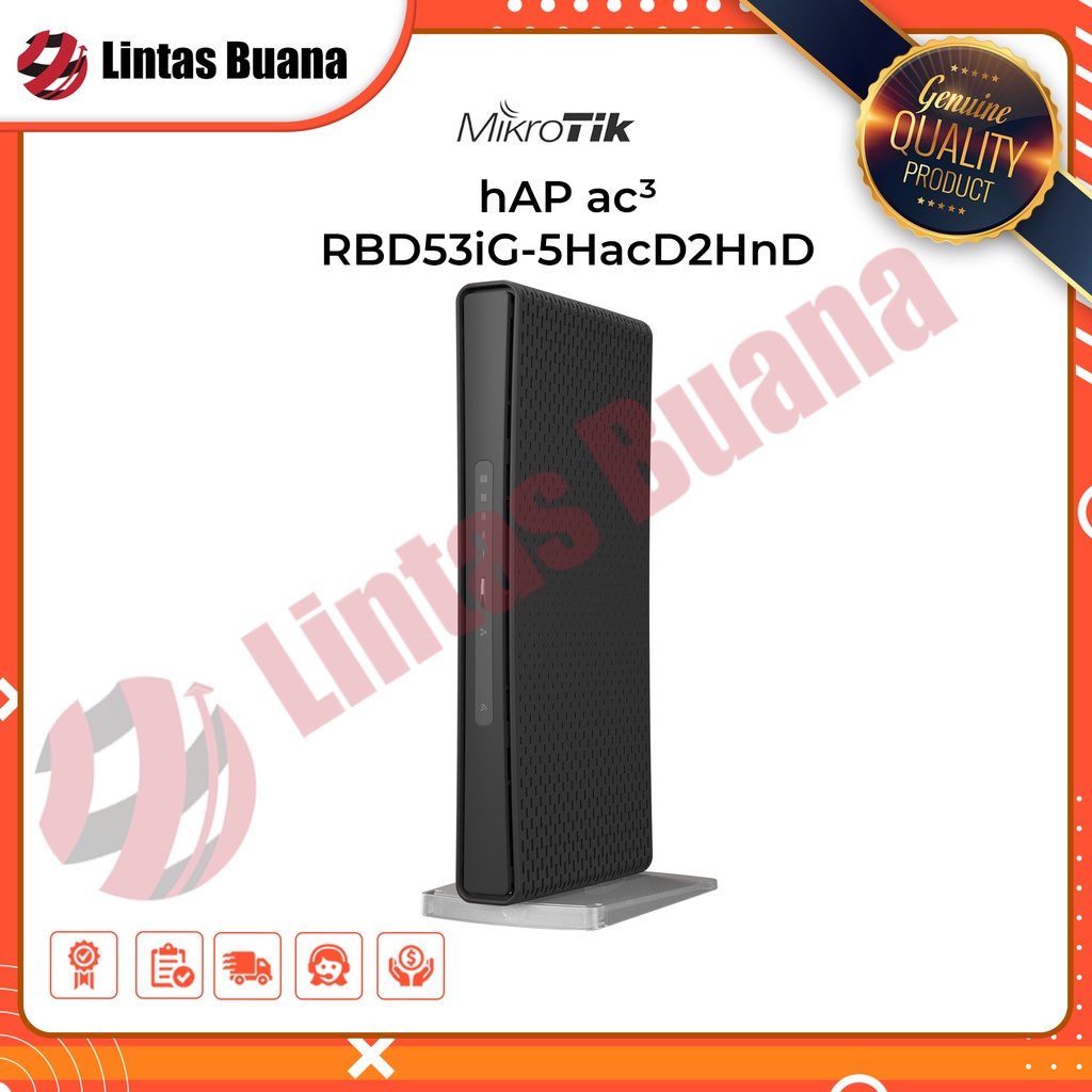 Jual Mikrotik Router Wireless RBD53iG-5HacD2HnD - hAP ac3 | Shopee ...