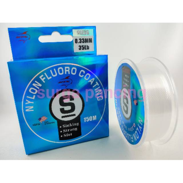 Jual Senar Pancing leader nylon fluoro coating sinking murah kuat utecate 150m | Shopee Indonesia