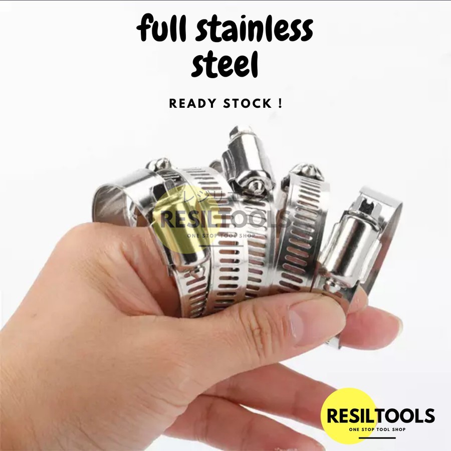 Jual Perbuah Klem Selang Stainless 76 - 92 mm clamp Pengikat Selang Pipa Clamp Selang Stainless ...
