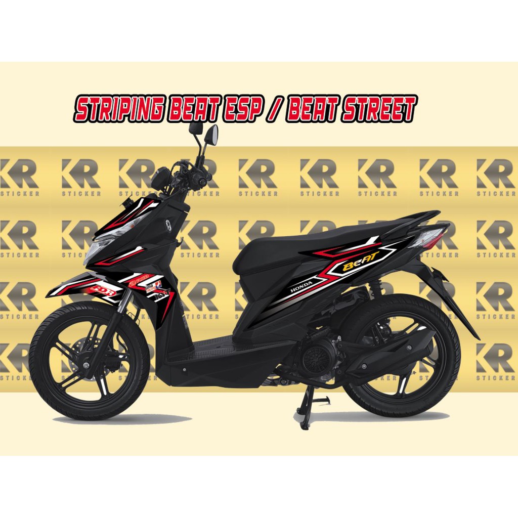 Jual Stiker STRIPING beat esp / beat street 2017-2019 request nama ...