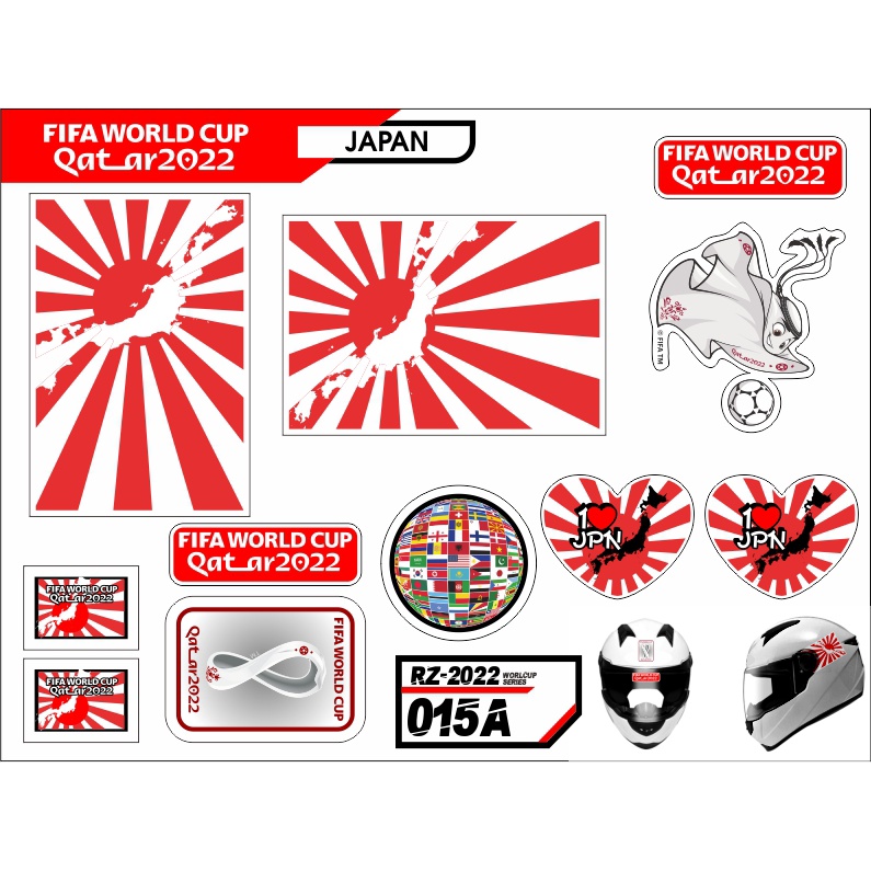 Jual Sticker Piala Dunia 2022 Sticker Peserta Piala Dunia Sticker Piala ...