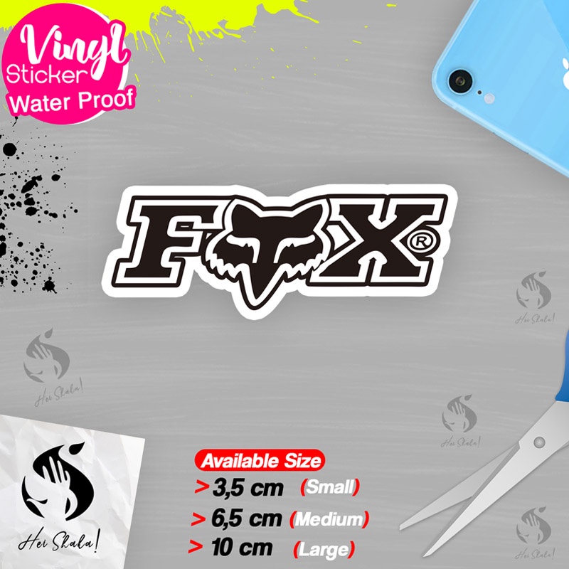 Jual Stiker Fox Racing Logo Sticker Racing Ngabers Bahan Vinyl Anti Air ...