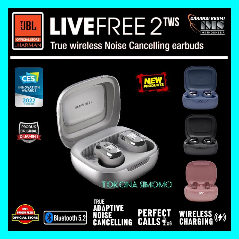 Jual JBL Live Free 2 TWS True Wireless Noise Cancelling Earbuds ...