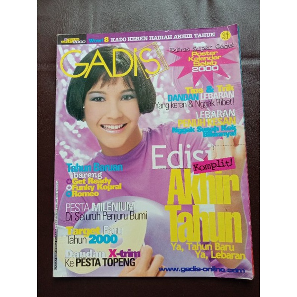 Jual majalah GADIS Edisi Tahun 1999 majalah Jadul Majalah Bekas | Shopee Indonesia