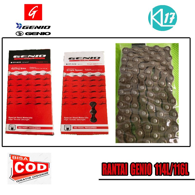 Jual RANTAI SEPEDA GENIO RANTAI SEPEDA ANAK BMX MTB LIPAT MINI CITY ...