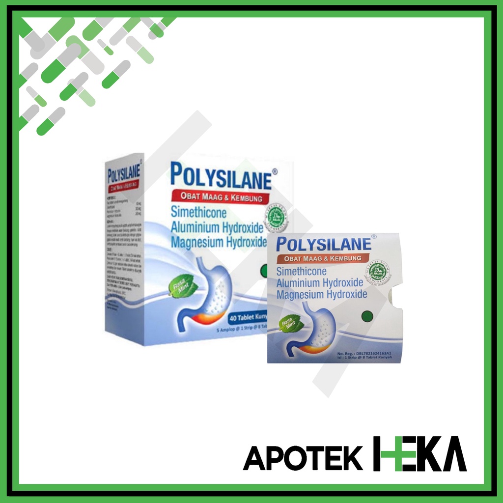Jual Polysilane Box Isi 5x8 Tablet Kunyah - Obat Maag dan Kembung ...