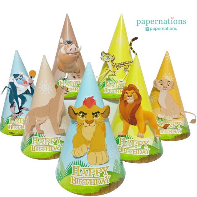 Jual Party Hat Lion King / Topi Ultah Lion King / Topi Kerucut Lion ...
