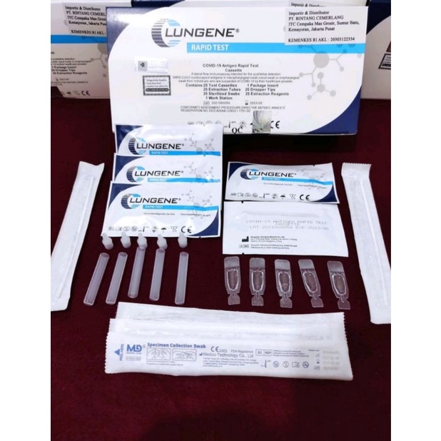 Jual Alat Test Swab Antigen Mandiri / Alat Test Hidung Lungene | Shopee ...
