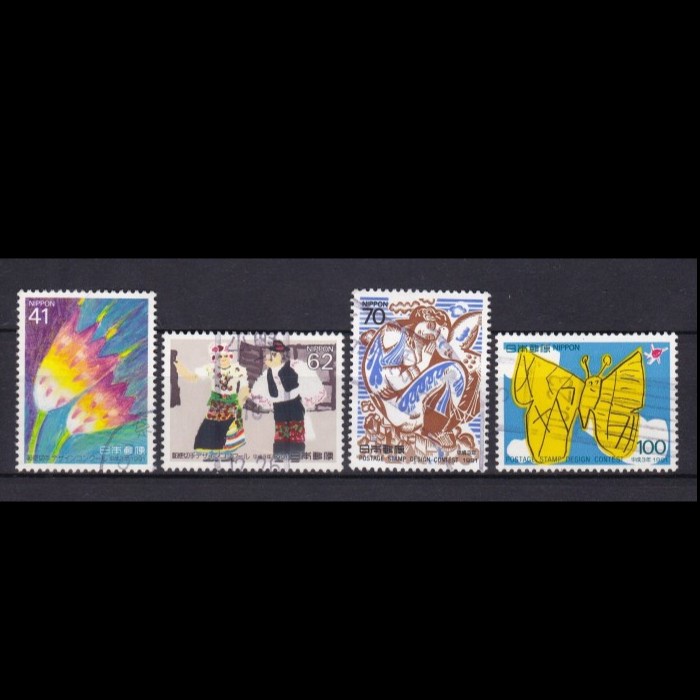 Jual 0518 Perangko Jepang 1991 Postage Stamp Design Contest 4v Used ...
