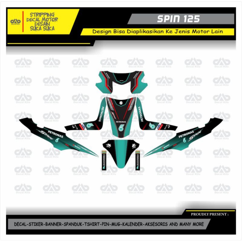 Jual STICKER DECAL SUZUKI SPIN 125 PETRONAS FULL BODY | Shopee Indonesia