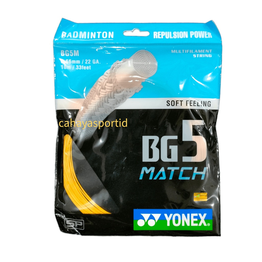 Jual Yonex BG 5 Match Senar Badminton (Badminton String) | Shopee Indonesia