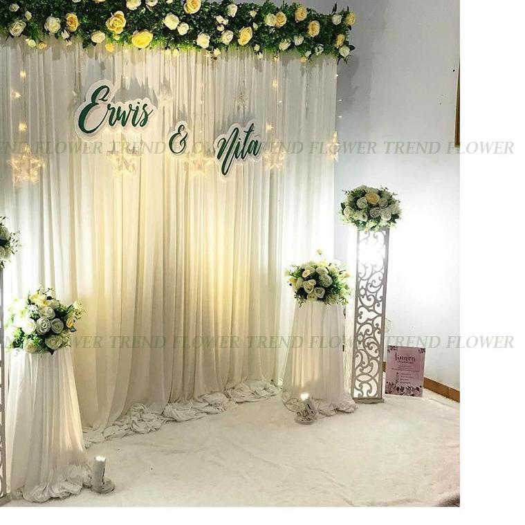 Jual BACKDROP KAIN SATIN LEMBUT SATIN KILAP FILAMIN BACKDROP DEKORASI ...