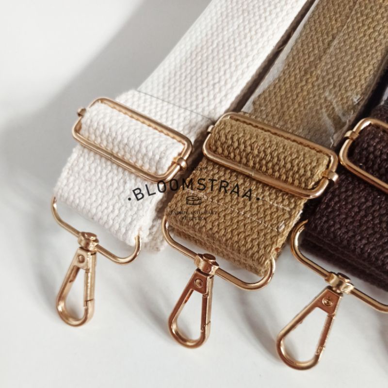 Jual Bag Strap Cotton 38mm GOLD Tali Selempang Tas Bag Straps Besi EMAS ...