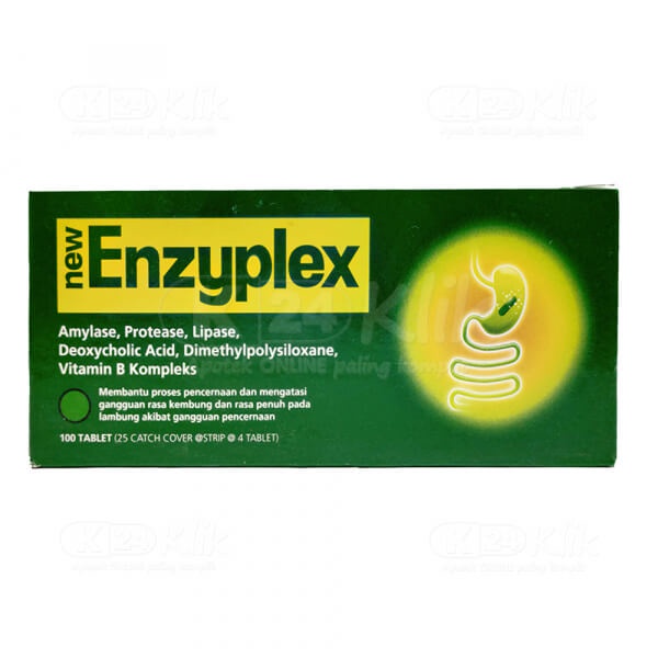 Jual NEW ENZYPLEX STRIP ISI 4 TABLET enzym pencernaan | Shopee Indonesia