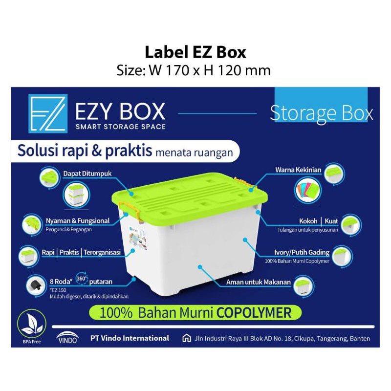 Jual Ezy Box Container Box Plastik Transparan 30 Liter Kotak Penyimpanan | Shopee Indonesia