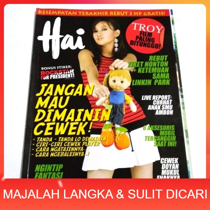Jual Majalah HAI No.22 Jun 2004 Cover RATU FELISHA Langka | Shopee ...