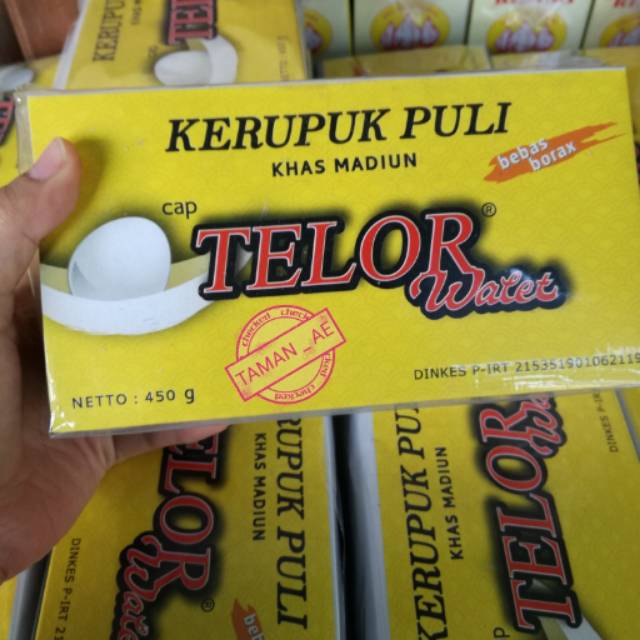 Jual KERUPUK PULI Atau LEMPENG Khas MADIUN cap TELOR WALET | Shopee ...
