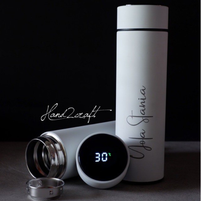 Jual READY!!! Custom Tumbler LED Suhu / Tumbler Custom Nama Stainless ...