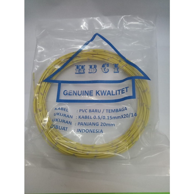 Jual Kabel Listrik Bintik Warna Kuning 20 Meter | Shopee Indonesia