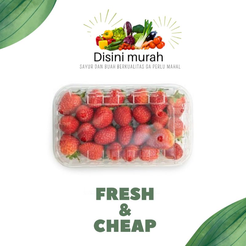 Jual buah strawberry per pack | Shopee Indonesia