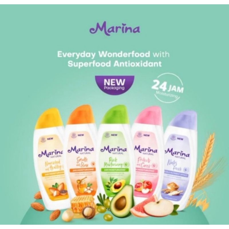Jual Marina Natural Hand & Body Lotion 190ml | Shopee Indonesia