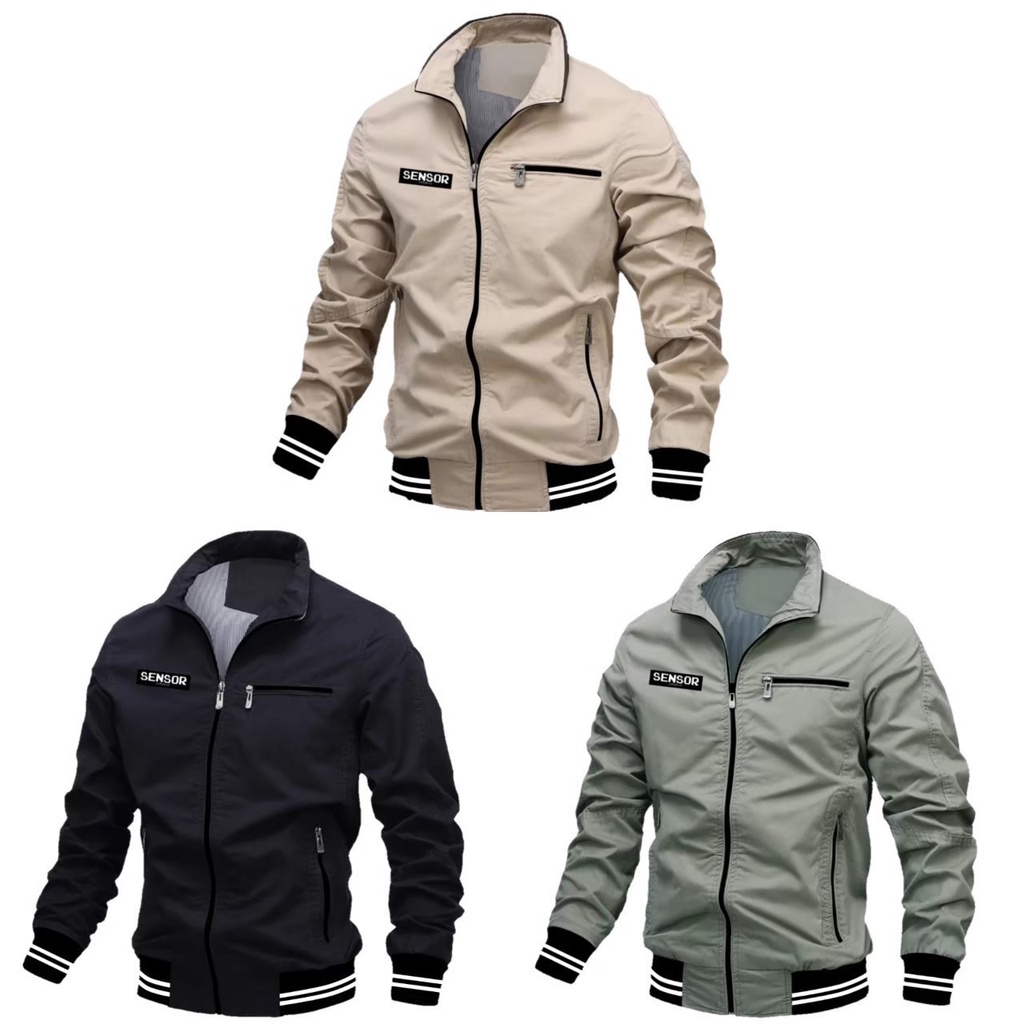 Jual Jaket Pria Harrington 2 Sensor / Jaket Simple Cowok Original ...