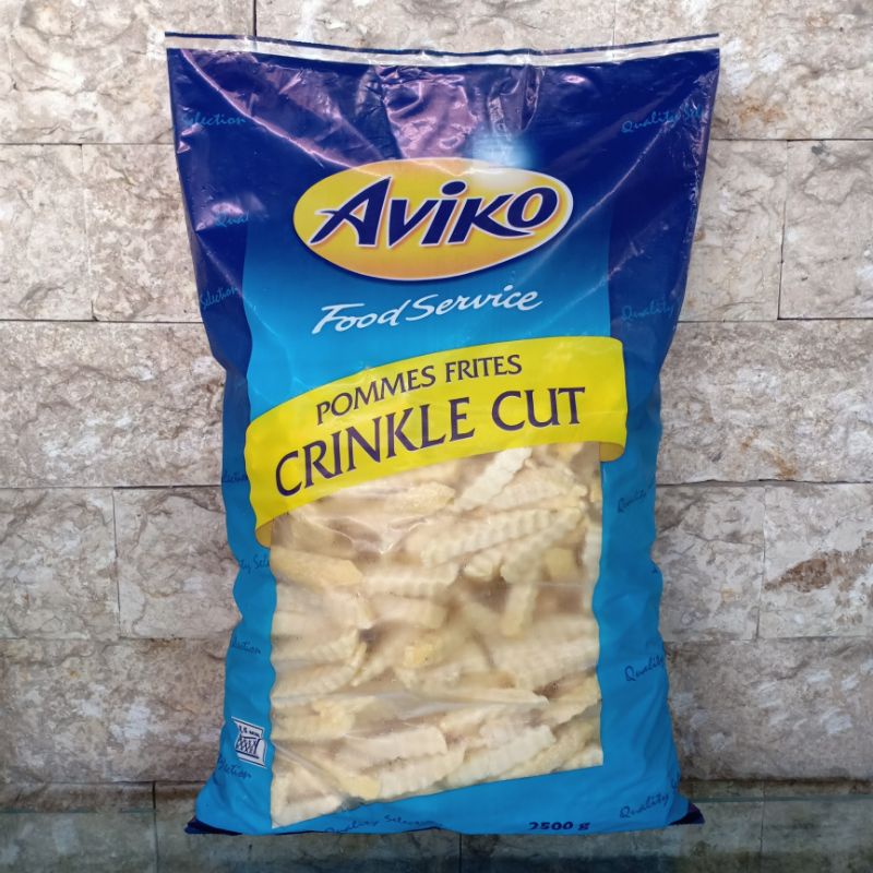 Jual Aviko Pommes Frites Crincle Cut 2,5 kg (Kentang Premium) | Shopee ...
