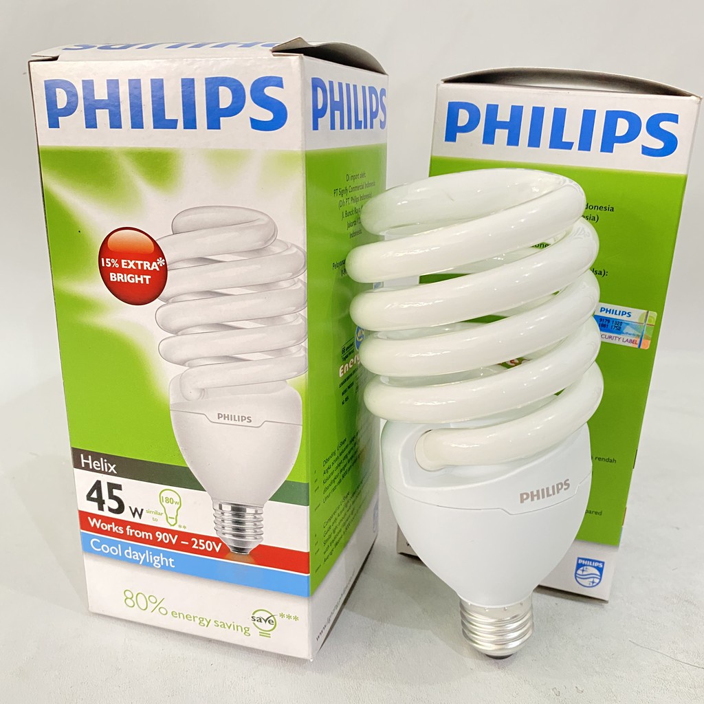 Jual Lampu Helix 45W 45 W Putih 45 Watt Philips PLC Lampu Spiral ...