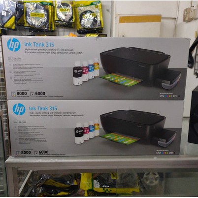 Jual Printer HP INK Tank 315 All In One, Print Scan Copy Garansi Resmi ...
