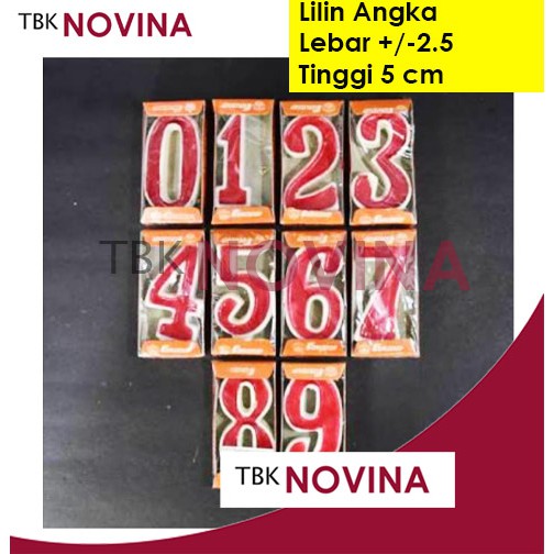 Jual LILIN ANGKA MERAH ULANG TAHUN | Shopee Indonesia