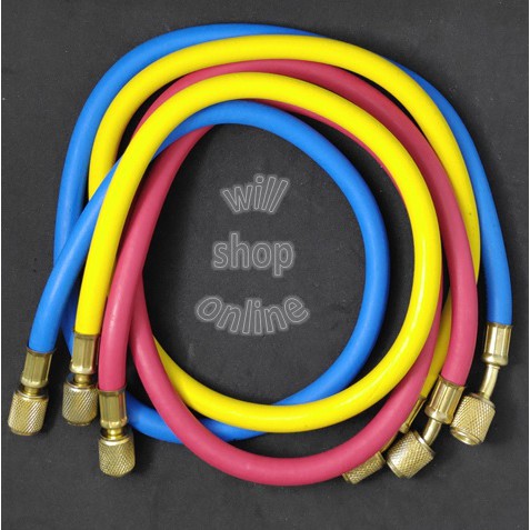Jual SELANG MANIFOLD GAS PENDINGIN ISI AC PREON R22 1 SET 3 PCS 150CM ...