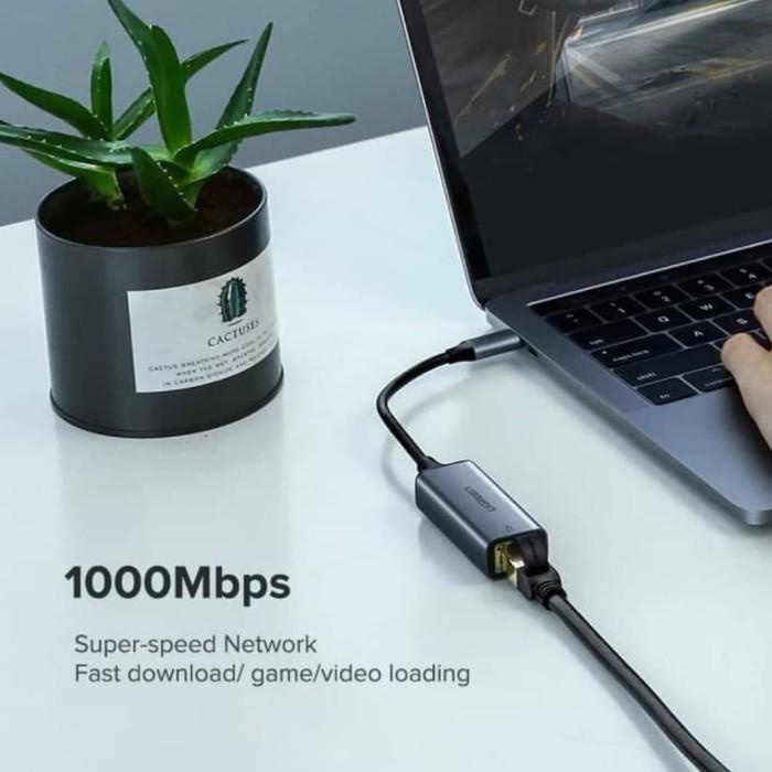Jual Ugreen Usb C to LAN RJ45 Ethernet Gigabit Network 1000 mbps ...
