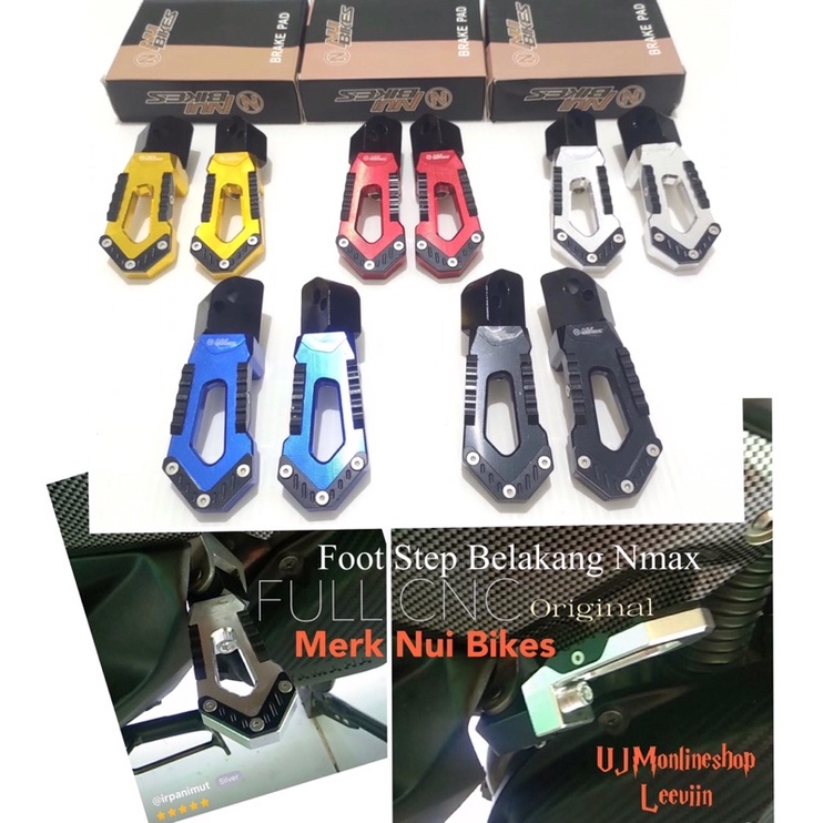 Jual Foot Step Belakang Variasi NUI BIKES Full CNC Universal Buat Nmax ...