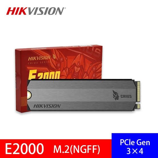 Jual HIKVISION SSD NVME E2000 ( 256GB / 512GB / 1TB) PCIe Gen3x4 + HEATSINK | Shopee Indonesia