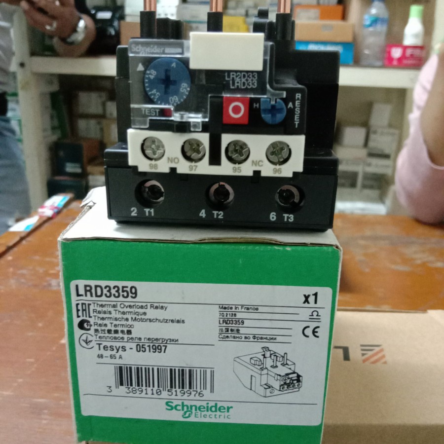 Jual Thermal Overload Relay Schneider LRD3359 48A-65A | Shopee Indonesia
