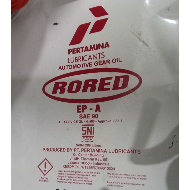 Jual OLI RORED EPA 90 1/2 LITER PERTAMINA - OLI RODA GIGI RORED EPA 90 ...
