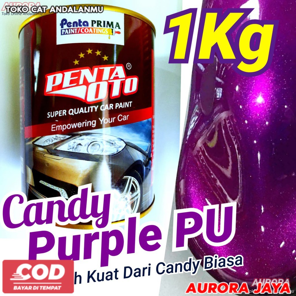 Jual Cat Candy Purple Ungu PU kemasan 1Kg Penta Oto Piu Parpel ...