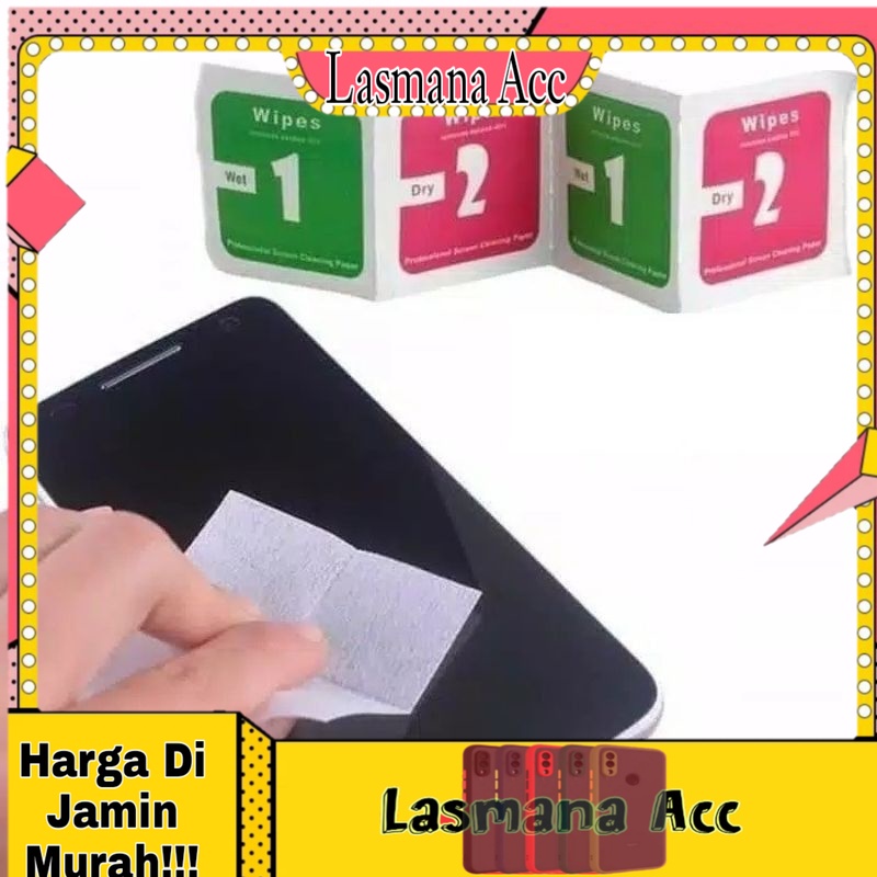 Jual Tissue Tempered Glass Wipes Wet dan Dry Tisu Tisue Pembersih Layar ...