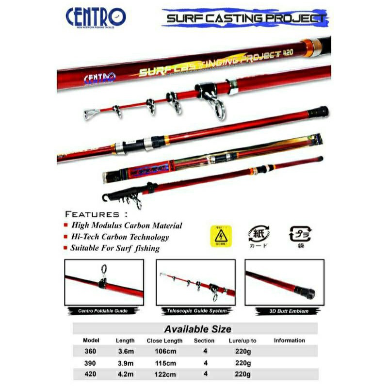 Jual JORAN CENTRO SURF CASTING PROJECT 420 | Shopee Indonesia