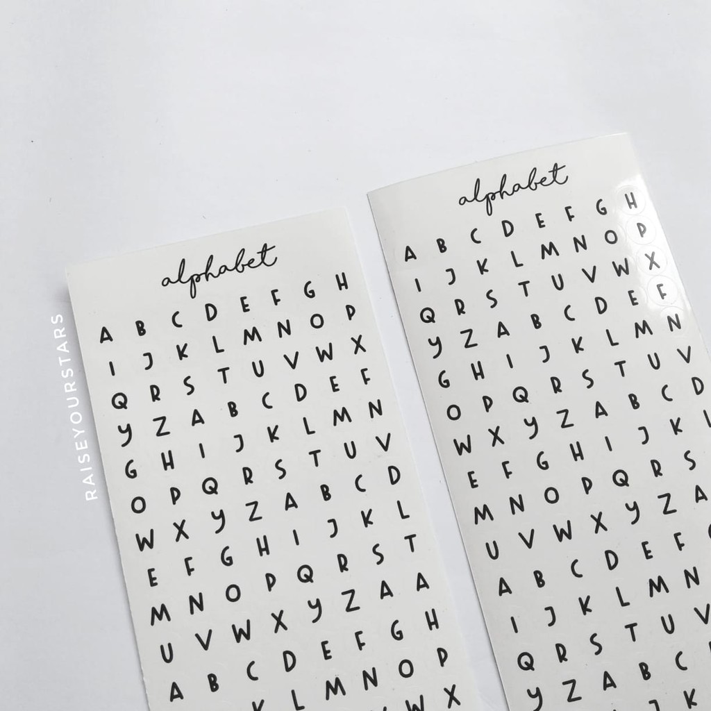 Jual sticker alphabet huruf aesthetic | Shopee Indonesia